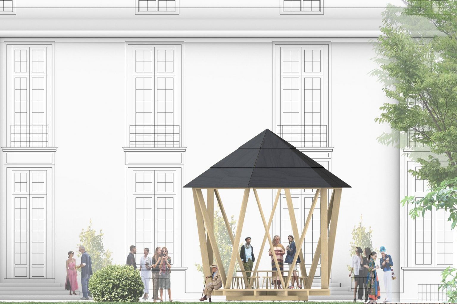 The Hexagonal Pavilion - Institut suédois